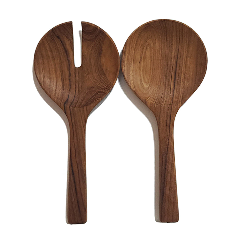 [NEW] Perfect fit Teakwood 2P Salad Spoon & Fork Set – FRONTIERA.SG